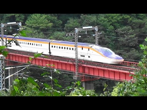 【山形新幹線】E3 E8 奥羽本線 旧赤岩駅付近 撮影 - YouTube