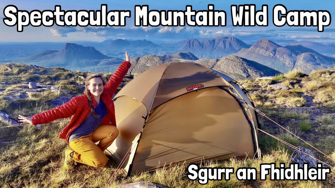 A Windy Summit Camp Amongst Scotland's Most Northerly Mountains - YouTube