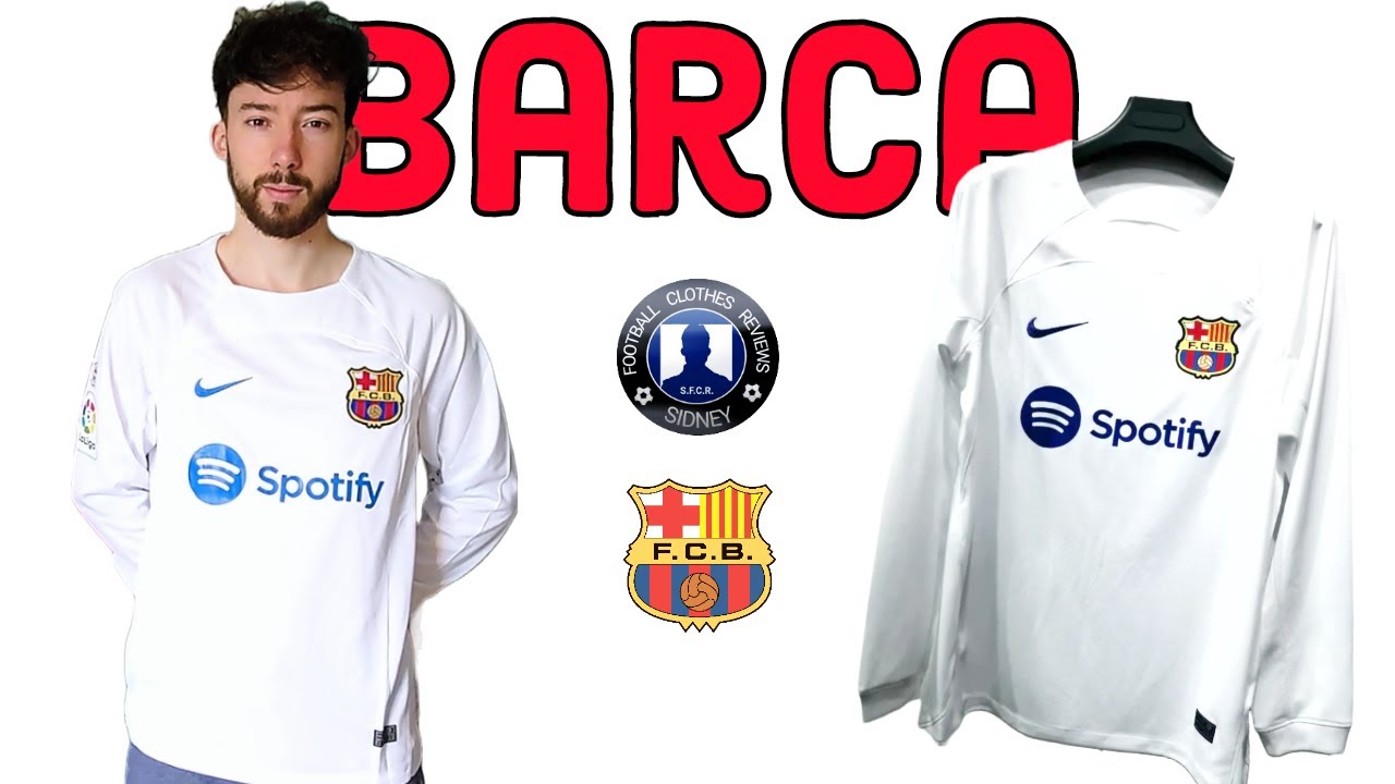 JUST LAUNCHED FC Barcelona 2023/24 away kit unboxing + Try on!! Frenkie ...