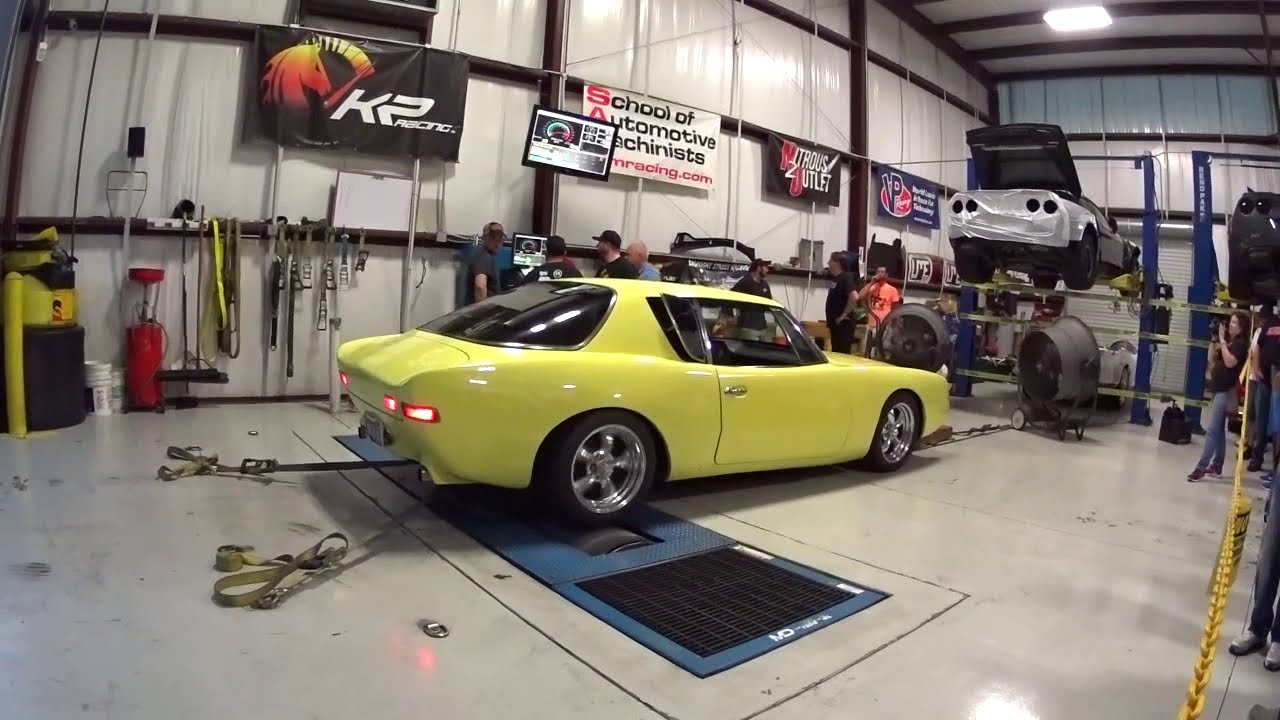 KP Racing TX2K Studebaker Avanti on Dyno - YouTube