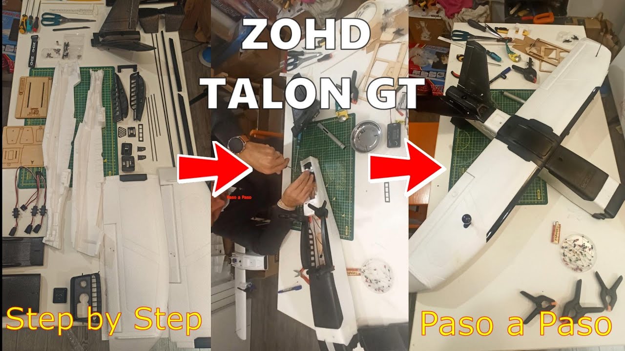Montaje Talon GT - Parte 1 - Avión, servos, VTX y RX - YouTube