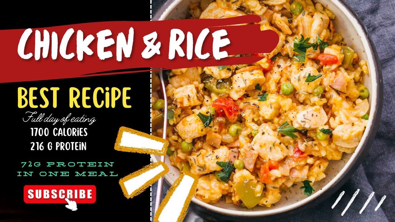 Full day of eating for cutting | High protein chicken & rice recipe ...