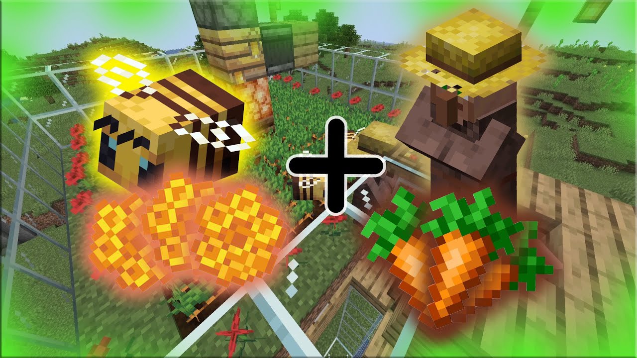 Cách làm máy farm sáp mật ong và carrot trong minecraft | máy farm ...