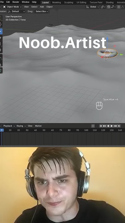 Noob vs Pro artist: floating objects #blendertutorial #blender #blendercommunity #blender3d #b3d ...