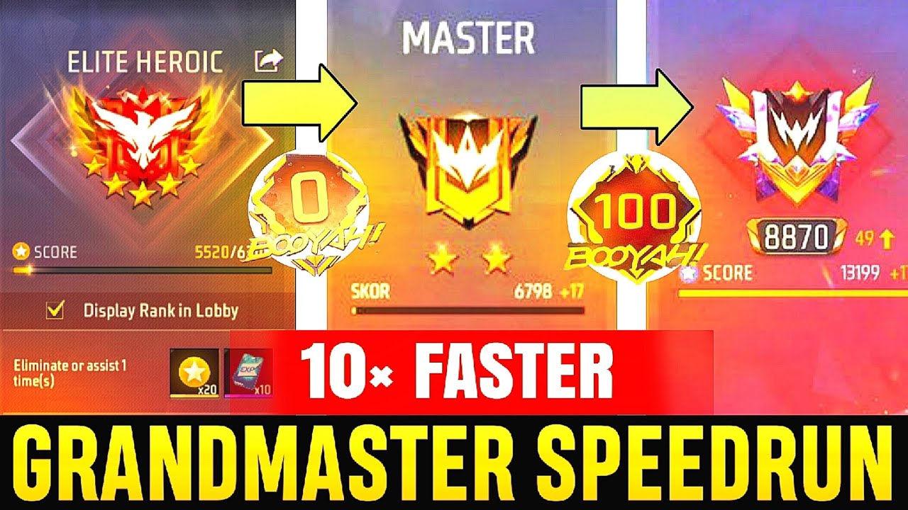 Fastest GRANDMASTER Rank Pushing 🚀| Grandmaster Solo Top 1 - YouTube