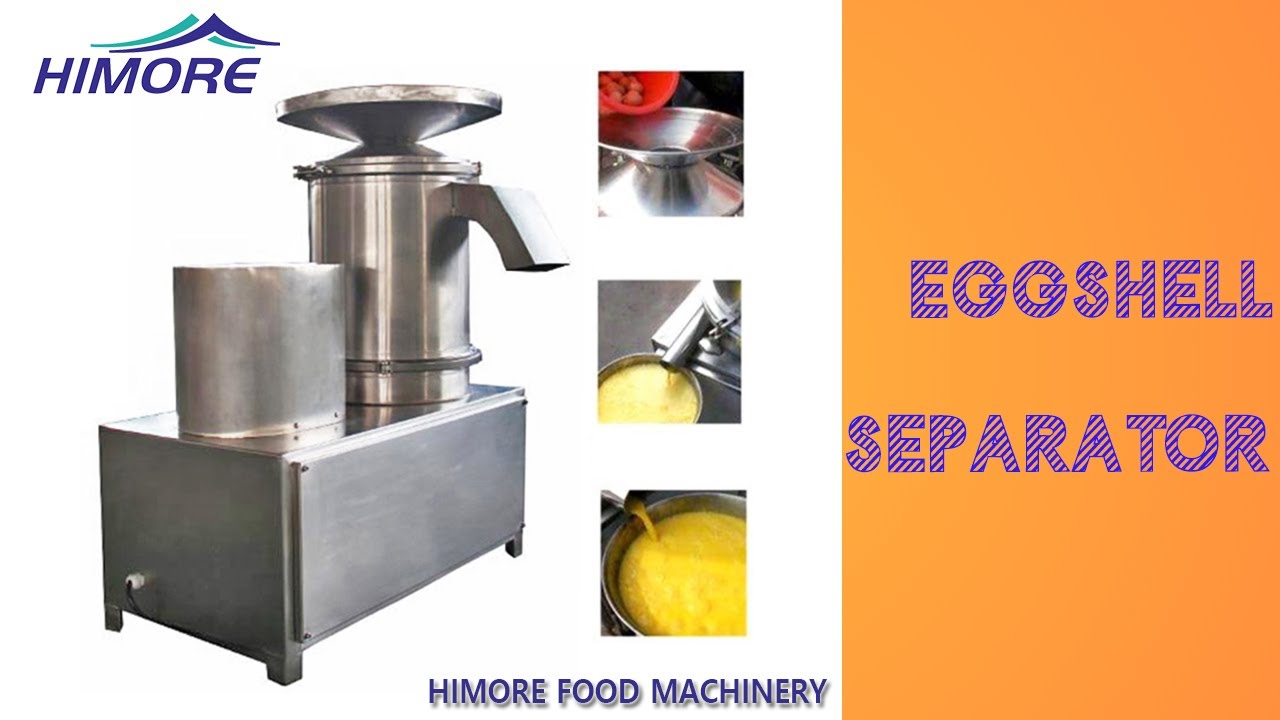 Eggshell and Egg Liquid Separator Machine - YouTube