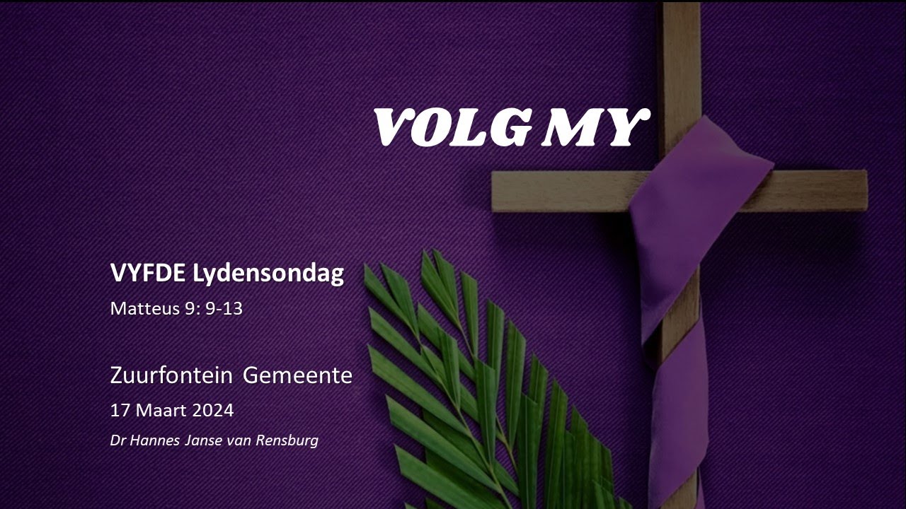 Volg my - YouTube