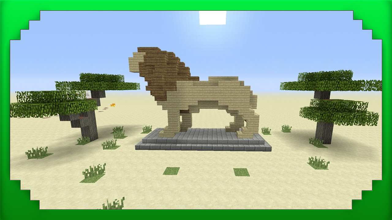 MineCraft COMO HACER un LEÓN - YouTube