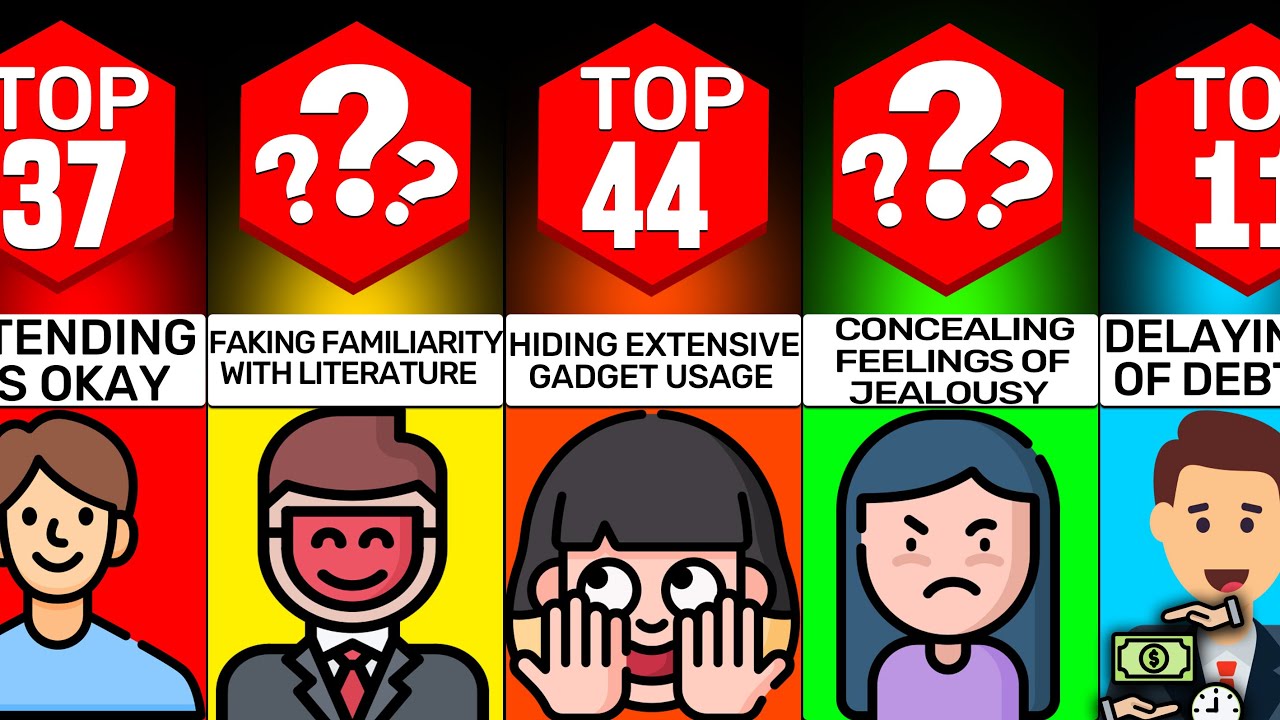 Comparison: Top 50 Lies People Tell - YouTube