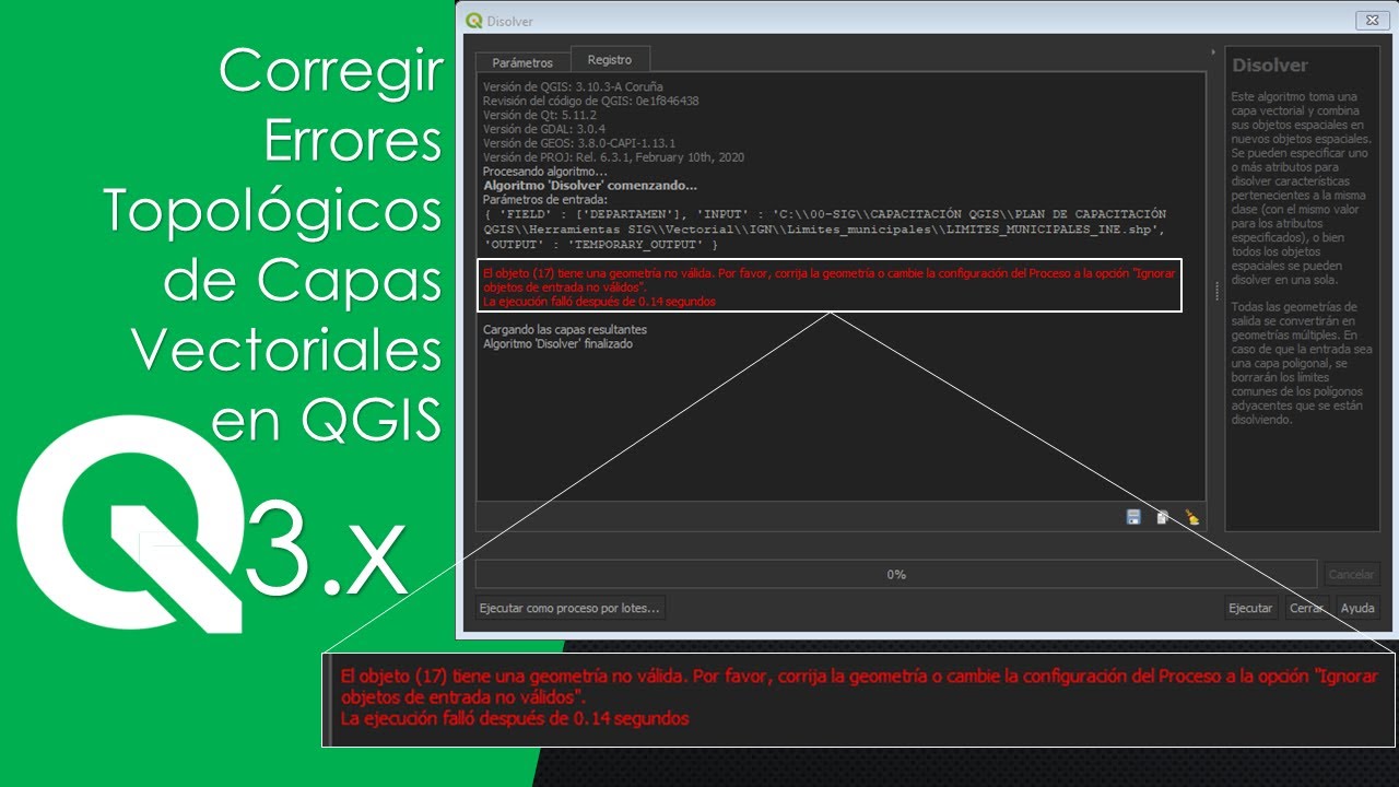 Corregir errores topológicos de capas vectoriales en QGIS 3x - YouTube