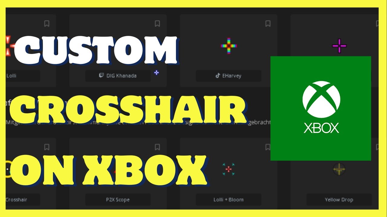 How to Get a Custom Crosshair on Xbox - YouTube