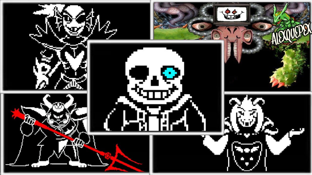 Undertale All Bosses of All Routes - YouTube