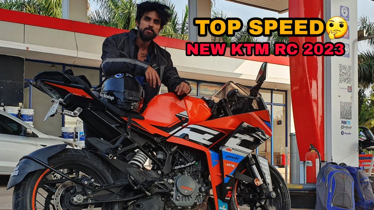 TOP SPEED OF NEW K.T.M RC 200 (2023 EDITION ) - YouTube