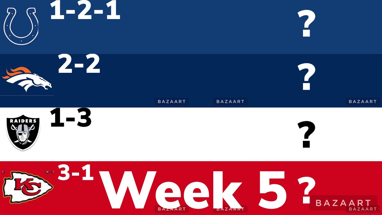 NFL Week 5 picks and Prediction - YouTube