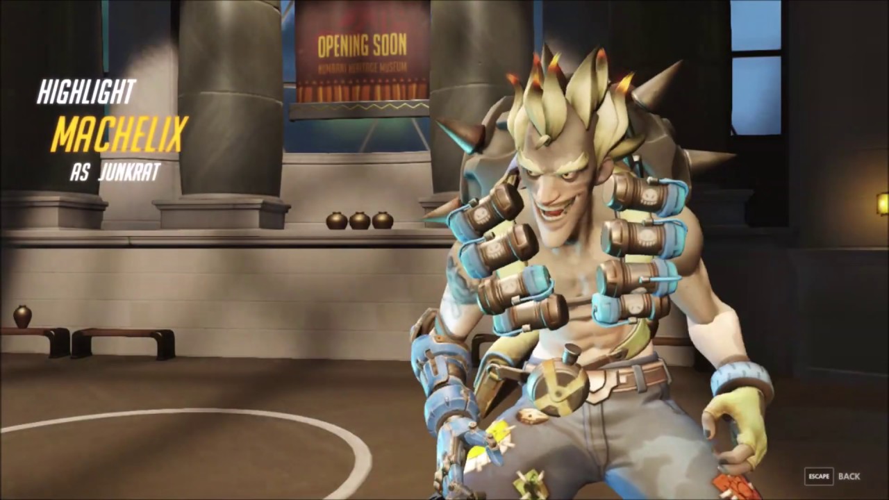 Overwatch: Junkrat Highlight (49) - YouTube
