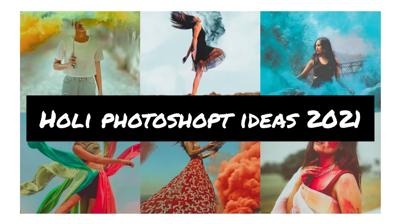Holi Photoshoot ideas 2021 / unique Holi photoshoot ideas / holi photo ...