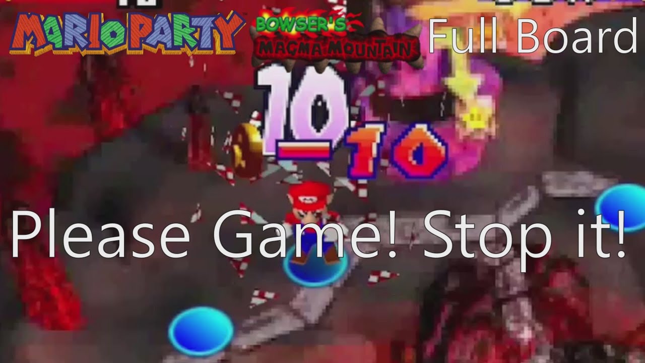 The Game is Being Very Mean! - Bowsers Magma Mountain - Mario Party 1 ...