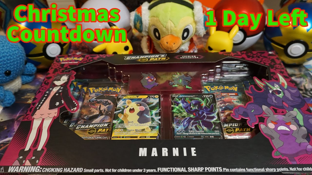 Pokémon Christmas Countdown - 1 Day Left - Opening Champions Path ...
