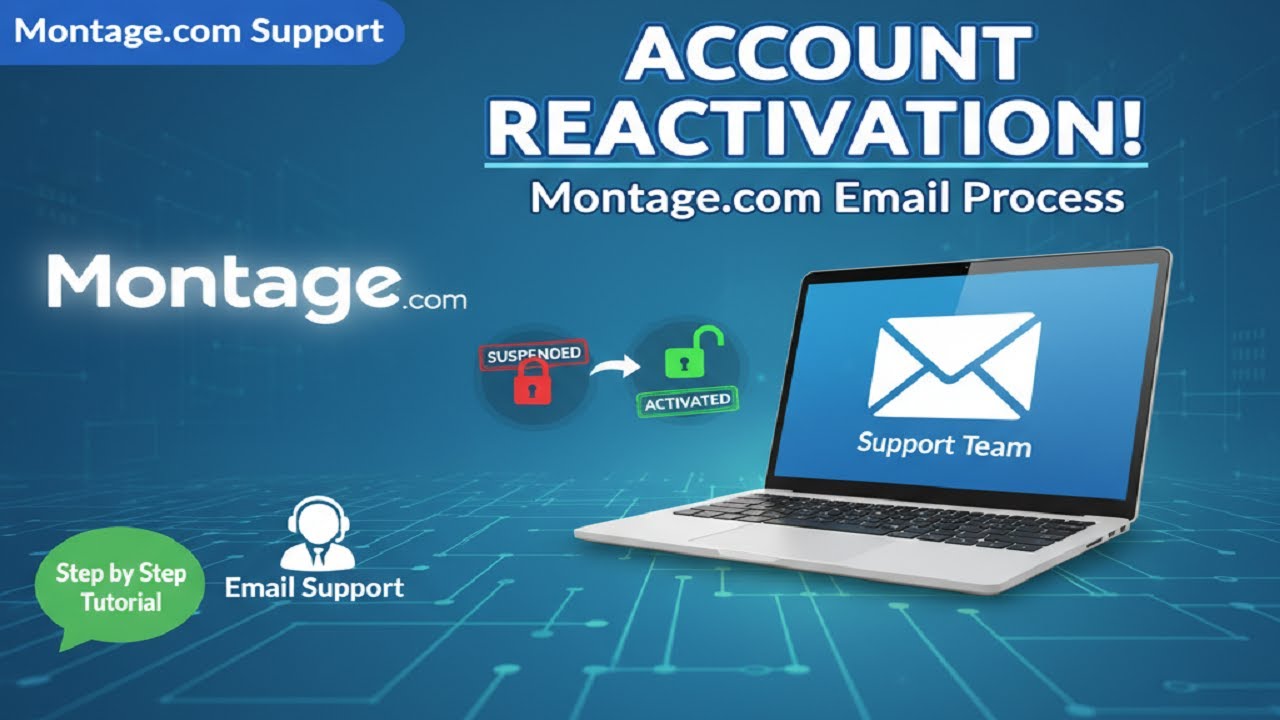 Montage Account Reactivation Email Process | Support Team Contact ...
