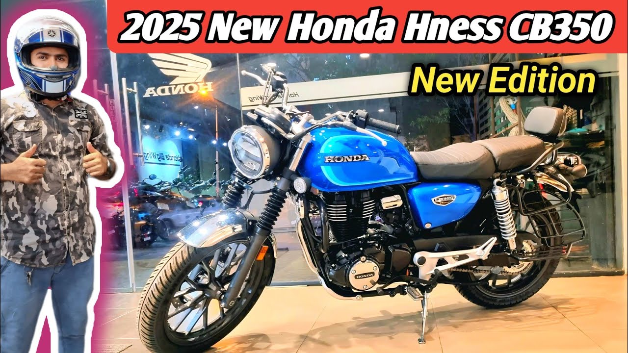 2025 Honda Hness CB350 Review | Hness CB350 DLX Pro Chrome - OBD 2B ...
