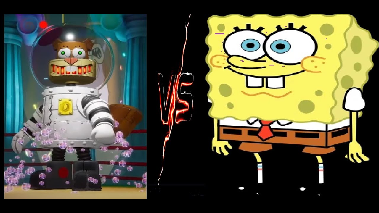 Pokonałem Robo-Sandy na ringu w SpongeBob Battle for Bikini Bottom ...