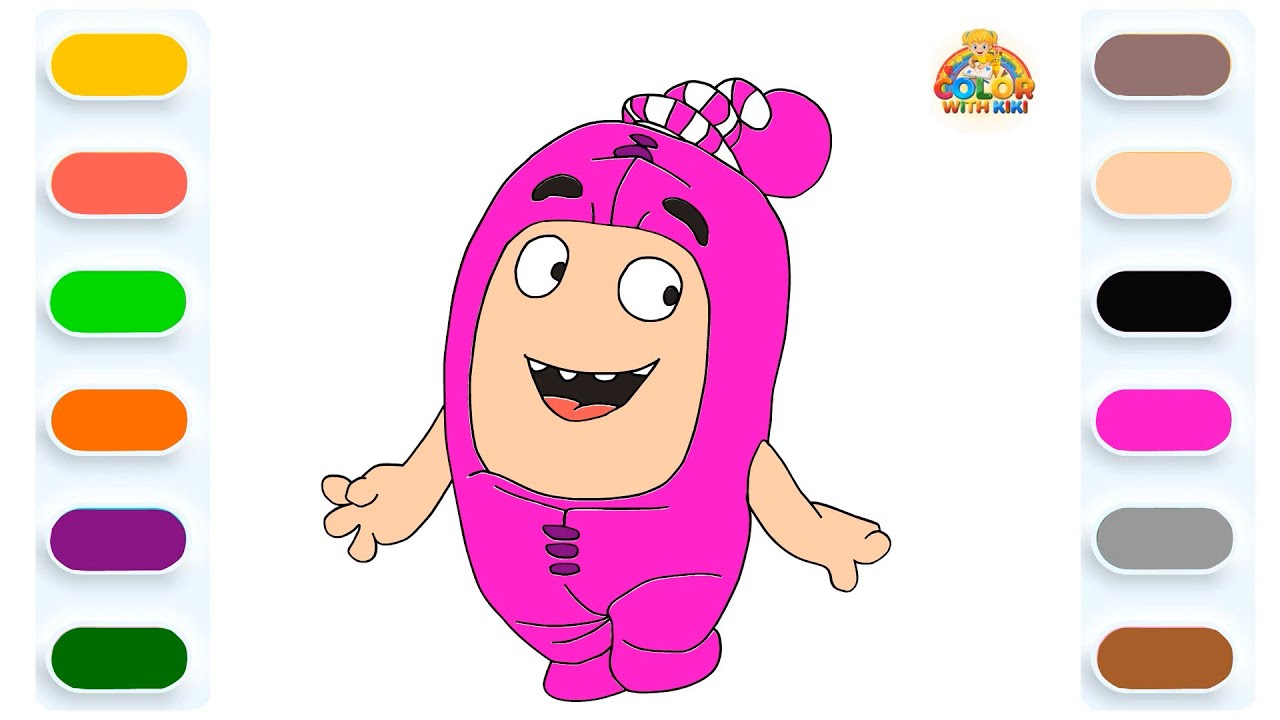 Learn to Draw Oddbods Jeff(Purple) - Drawing and Coloring Tutorial for ...