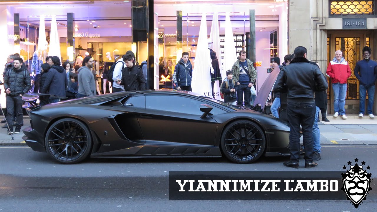 Yiannimize Aventador In London - YouTube
