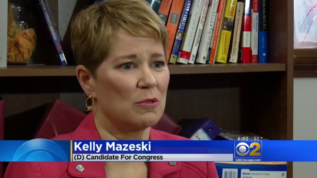 TV News Coverage of Kelly Mazeski's Campaign Launch on Chicago CBS, NBC ...
