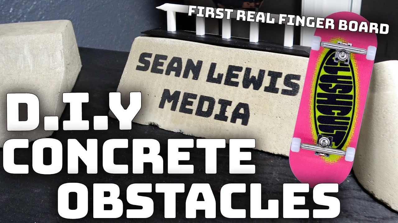 How I Make Concrete Fingerboard Obstacles🛹 - YouTube