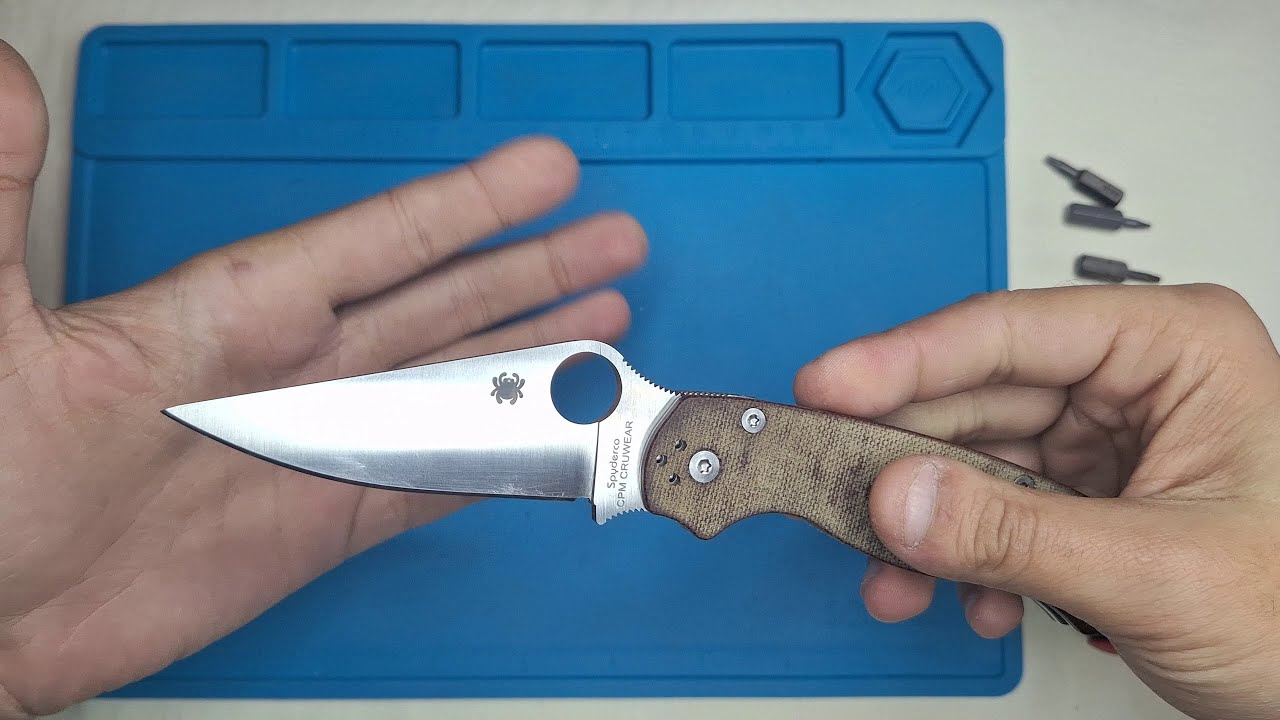 Spyderco Para Military 2 Cru-Wear disassembly - розбирання/збирання ...