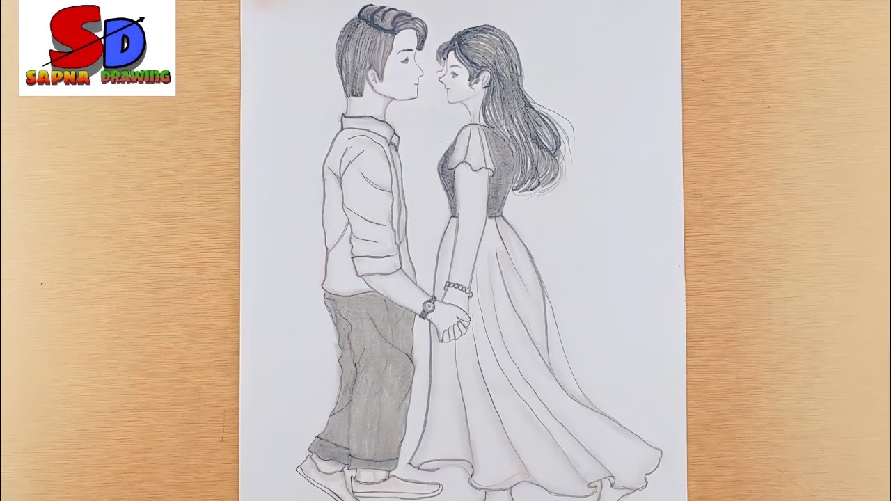 How to draw a Boy girl love - Drawing easy | pencil drawing | pencil ...