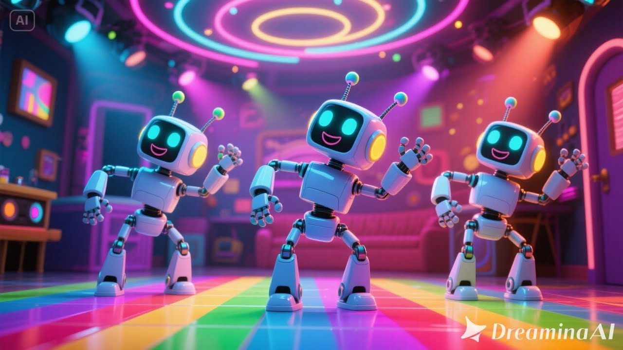 Shake with Little Robots | Fun Robot Dance Song for Kids | Silly ...