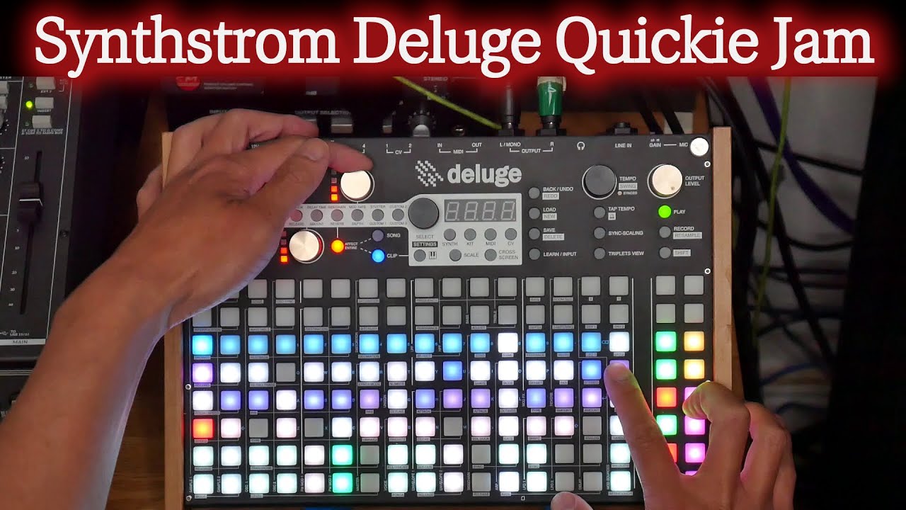 Epic Synthstrom Deluge Quickie Synth Jam - YouTube