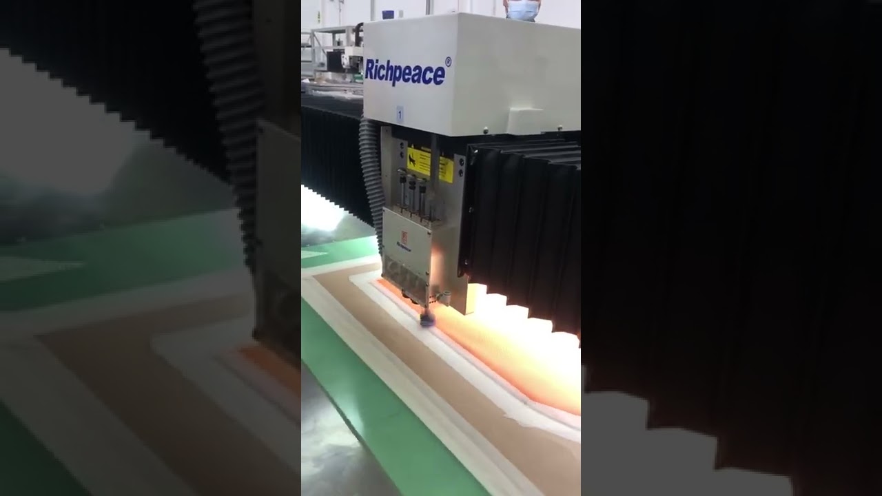 2 Heads Plate Mount Perforation Machine template CNC stitching machine ...