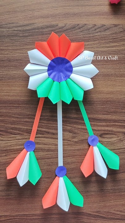 Tricolour Wall Hanging Craft Ideas 🇮🇳 || Independence Day Craft Ideas ...