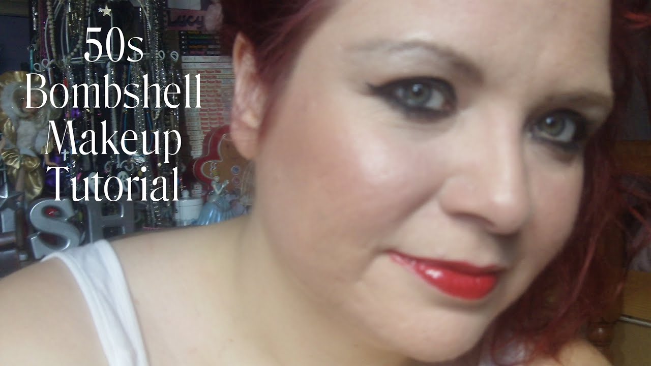 50s Bombshell makeup tutorial - YouTube