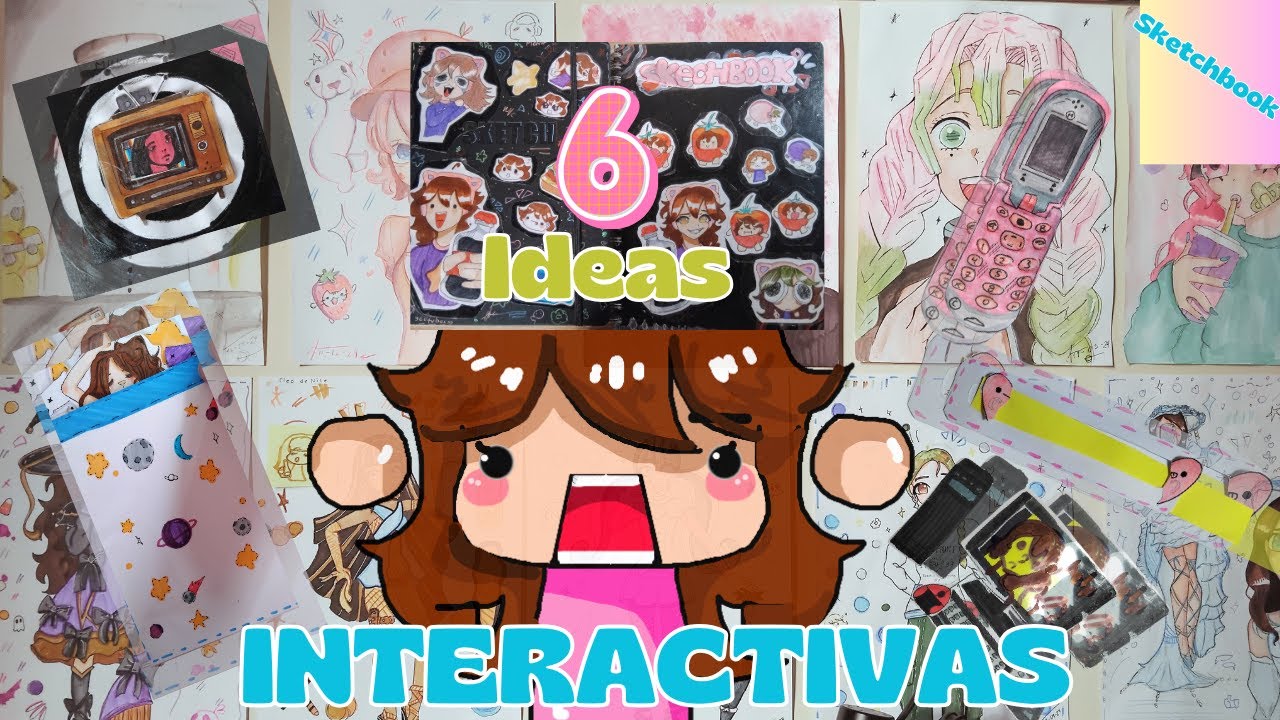 ¡6 Ideas Interactivas para tu Sketchbook que DEBES Probar //TUTORIALES ...