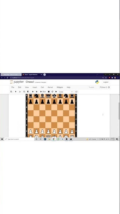 Python program to make your own chess game #shorts - YouTube