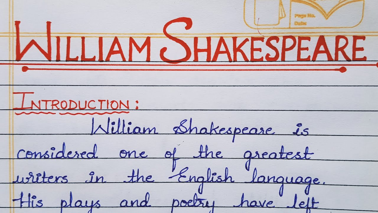 Ep-08: brief essay on "William Shakespeare" | Short essay series | # ...