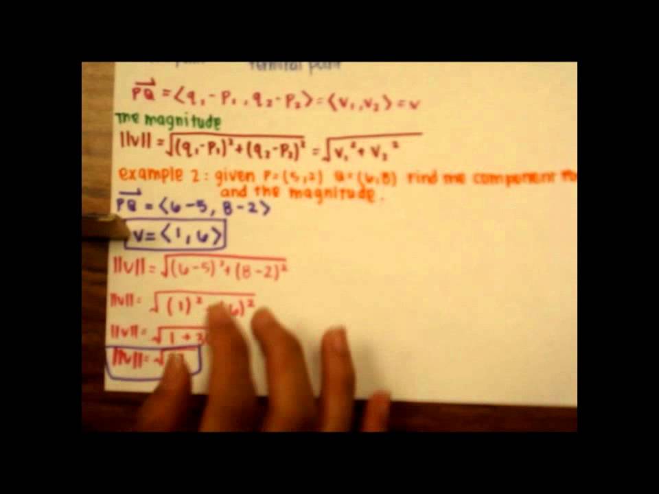 Trig Basics Vectors - YouTube