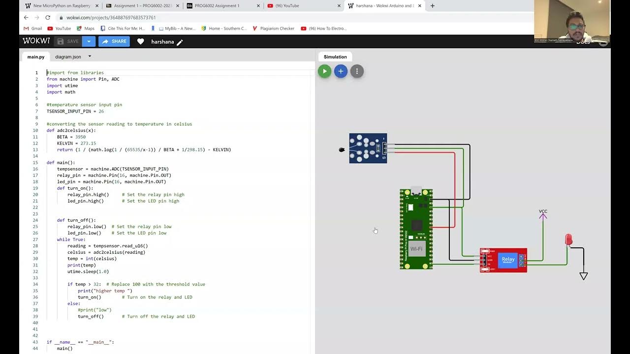 Smart farming simulation with Raspberry pi pico - YouTube
