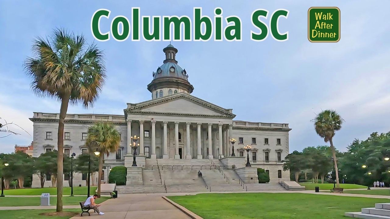 Saturday Night, Columbia SC | Historic Downtown Walk After Dinner - YouTube