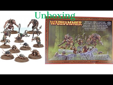 Unboxing - Skaven rat ogres, giant rats and packmasters - YouTube