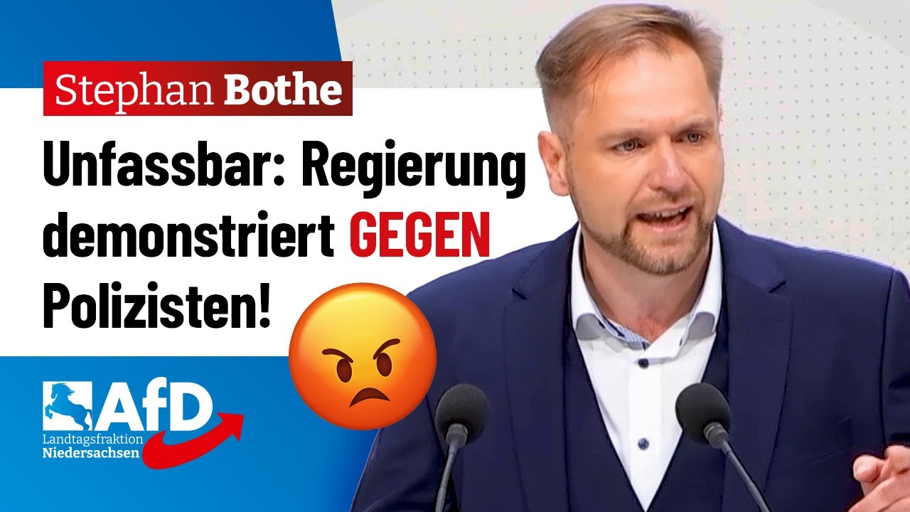 Unfassbar: Regierung demonstriert GEGEN Polizisten! – Stephan Bothe (AfD) - YouTube