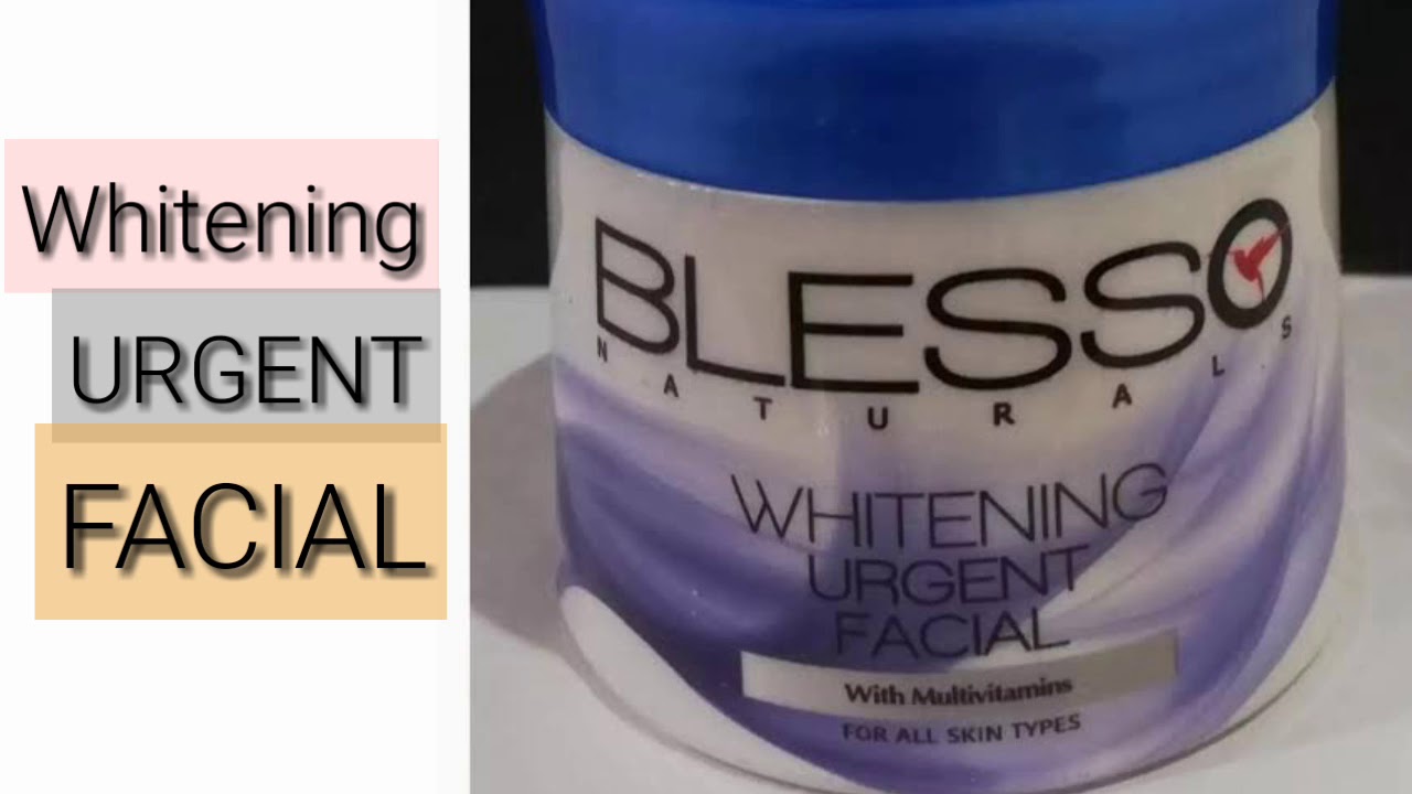 BLESSO| urgent whitening facial at home - YouTube