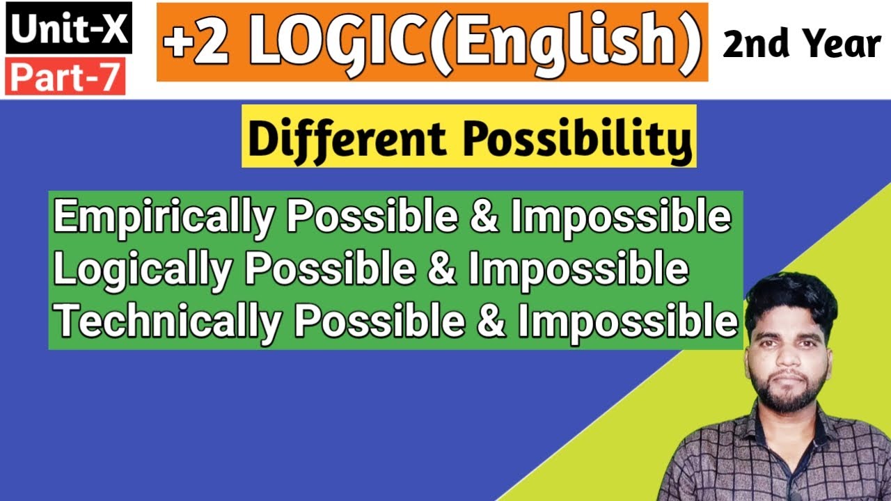Different Possibility, Empirically Possible and Impossible, Logically ...