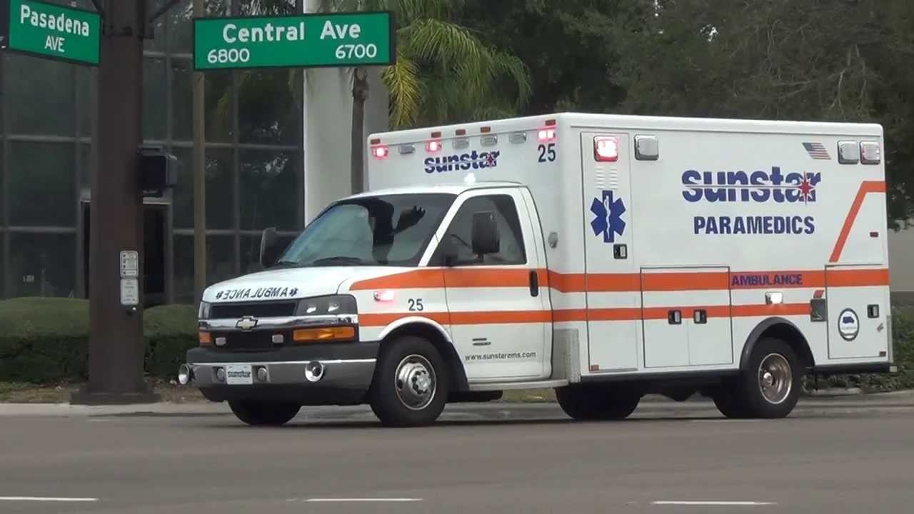 New Sunstar Ambulance LED Lights/Siren/AirHorns - YouTube