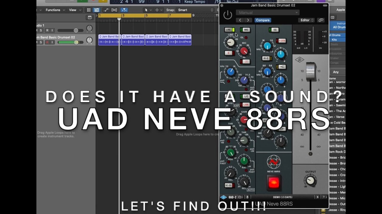 UAD NEVE 88RS What does it sound like??? - YouTube