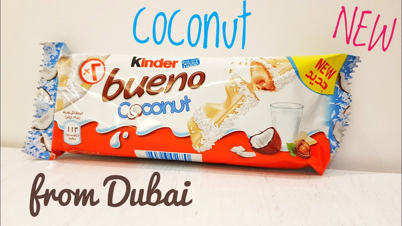 Kinder Bueno Coconut from Dubai - YouTube
