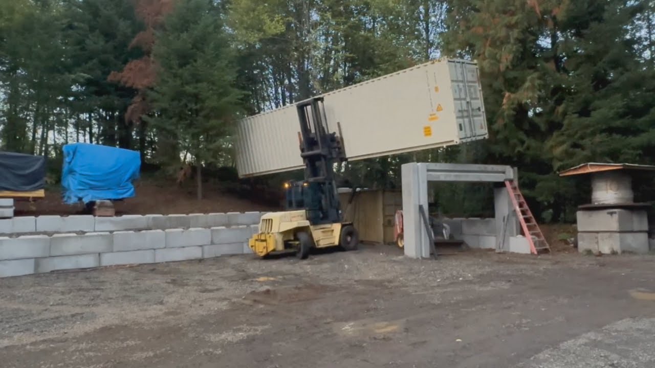 Shipping Container Sea Can Workshop Part 2 - YouTube